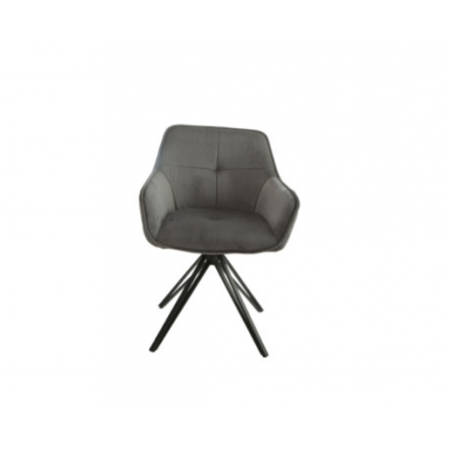 Trpezarijska stolica 1353 Antracit /Crne metalne noge ( 775-505 )