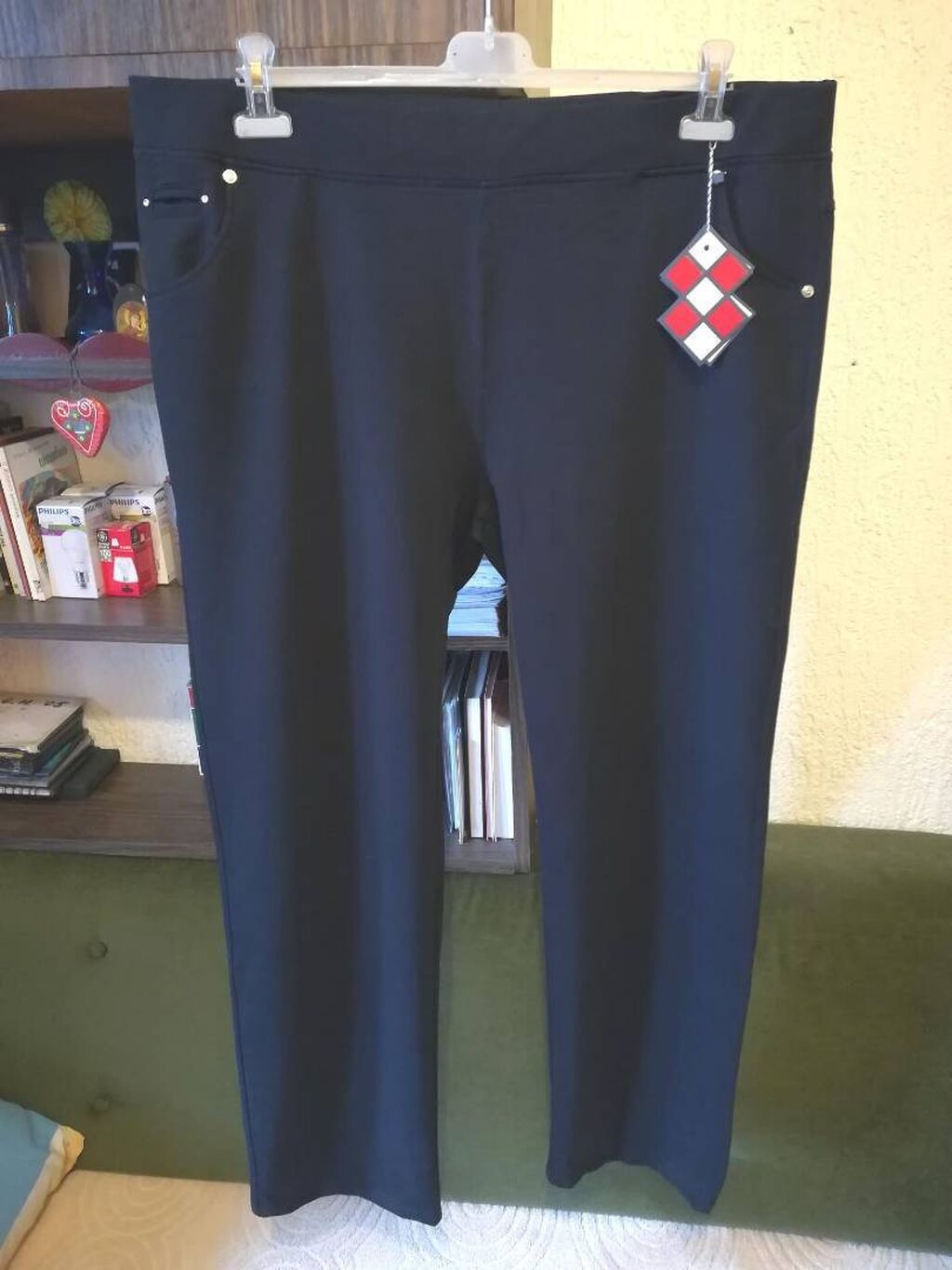 5XL (EU 50), 6XL (EU 52), 4XL (EU 48), Normalan struk, Ravne nogavice