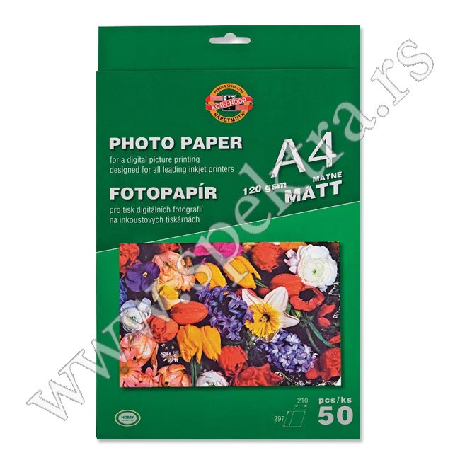 Foto papir mat Kohinor 120g 50l