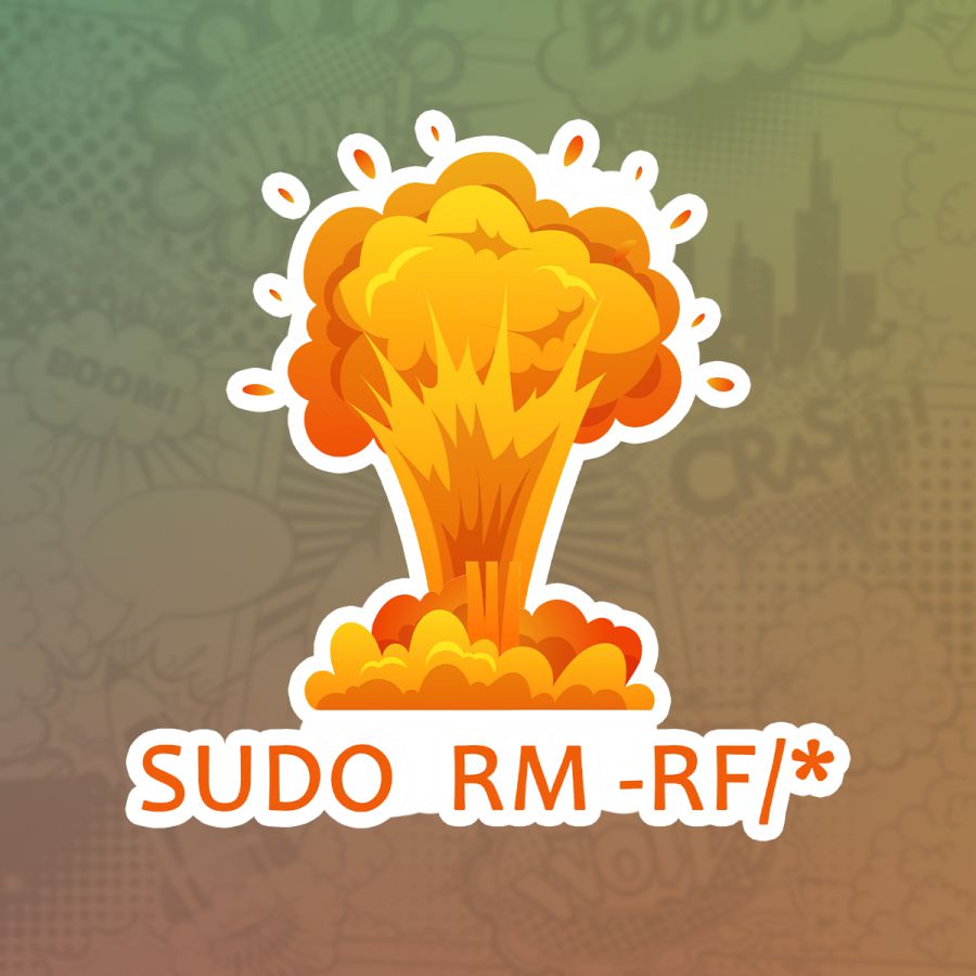 SUDO RM -RF STIKER