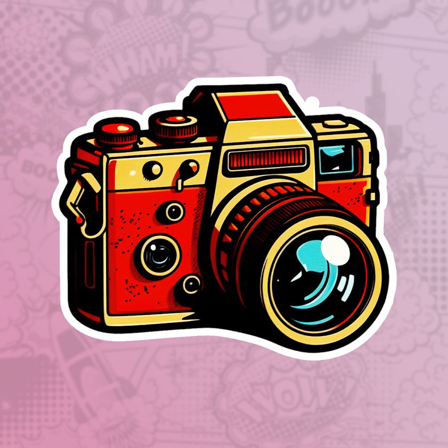 RETRO CAMERA STIKER