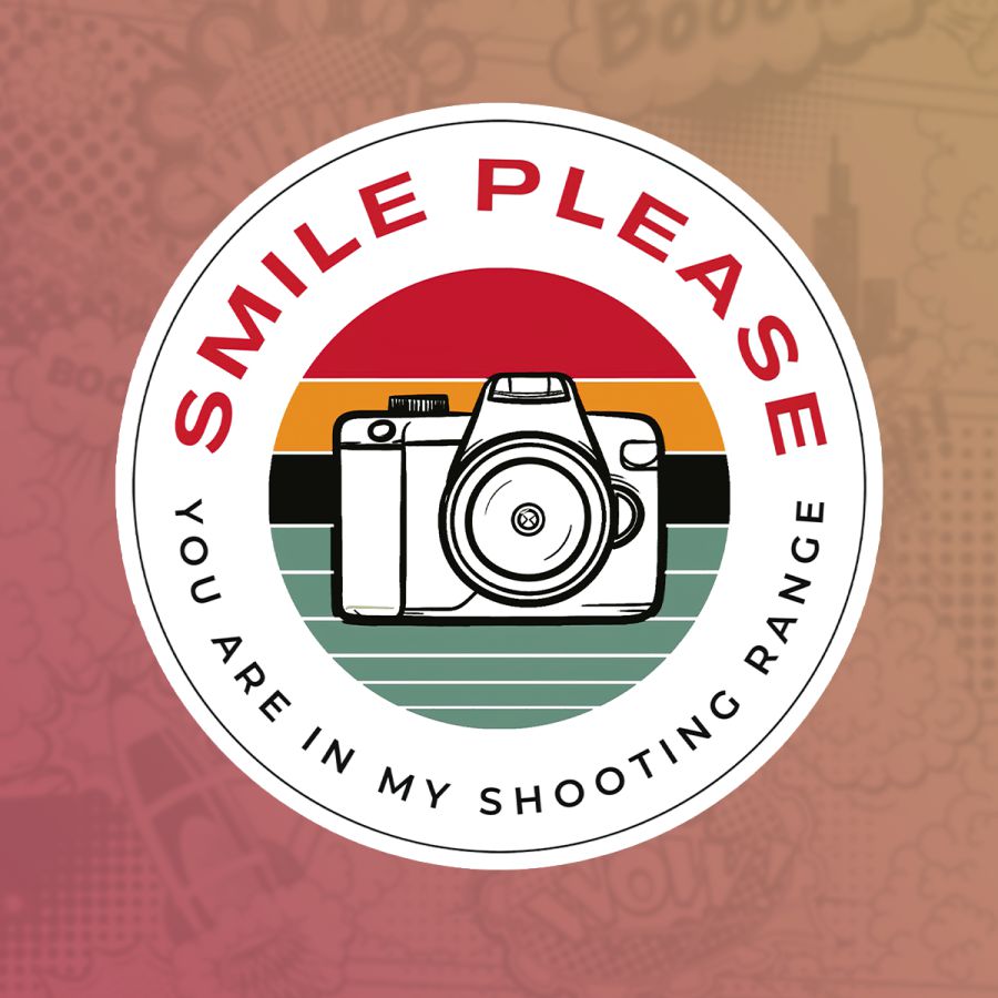 SMILE PLEASE STIKER