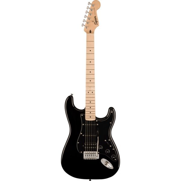 SQUIER BY FENDER SONIC STRATOCASTER HSS MN BOJA BLACK ELEKTIČNA GITARA