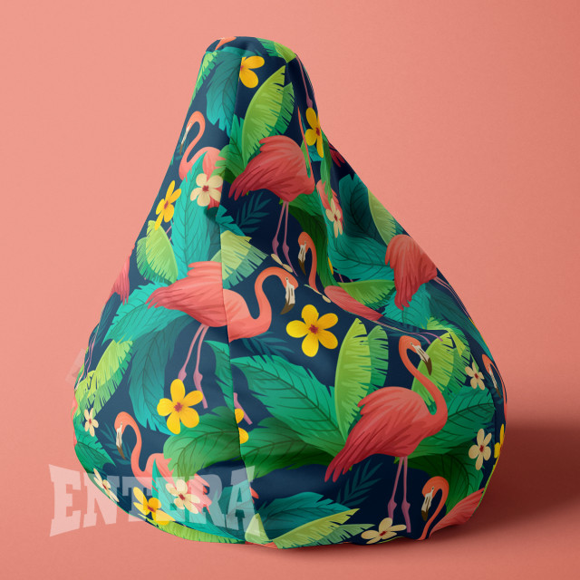 Veliki LazyBag Flamingosi low square ( 013 )