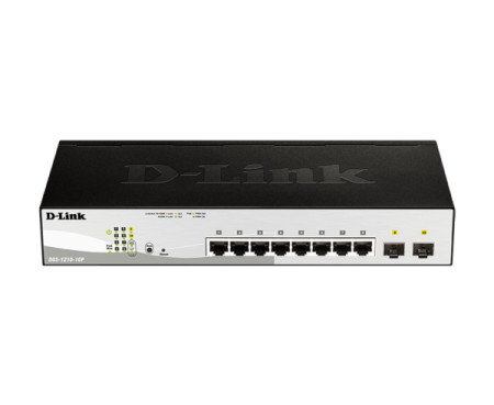 D-Link LAN Switch DGS-1210-10P/E 10/100/1000 8PoEport/2SFP Smart