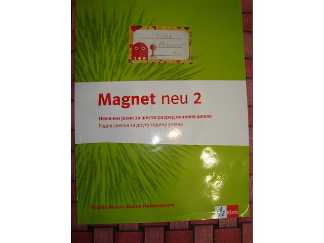 MAGNET NEU 2 - RADNA SVESKA ZA VI RAZRED