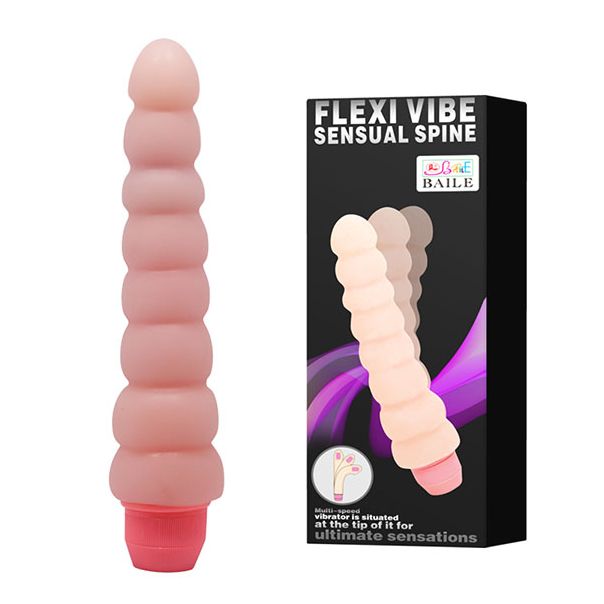 Rebrasti analni vibrator 16cm