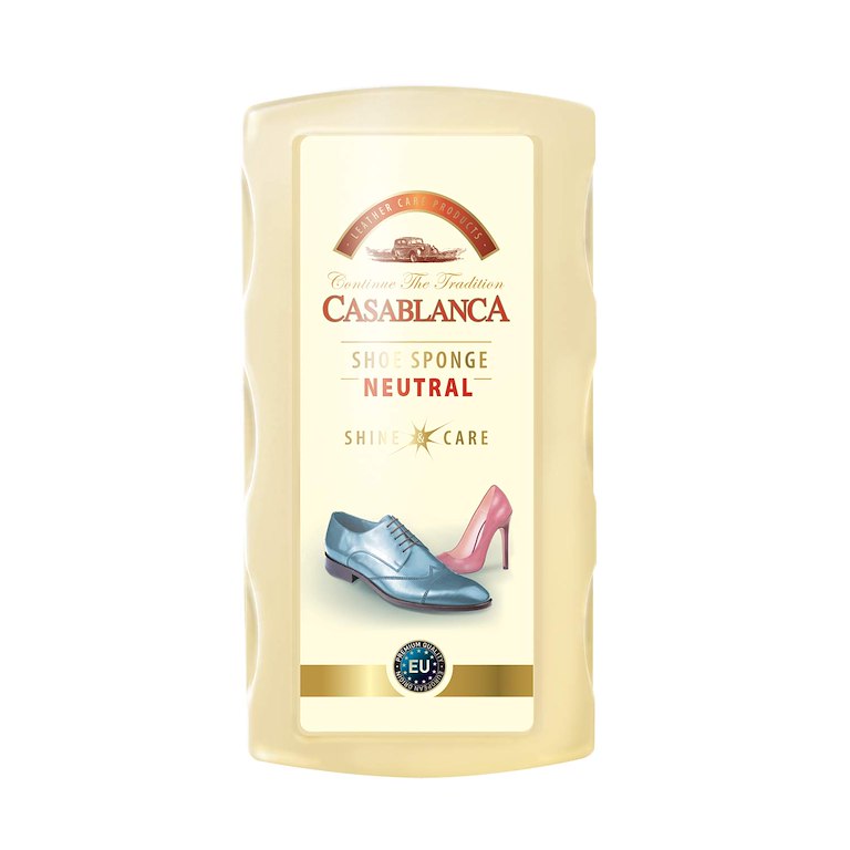 Casablanca sunđer za cipele veliki neutralni 12/1 , 33% gratis 60ml+20ml