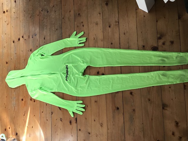 Kostim nindze  Morphsuits br L neon zelene boje