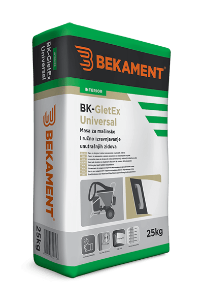 Bekament BK-GletEx Universal 25/1 Masa za mašinsko i ručno izravnavanje