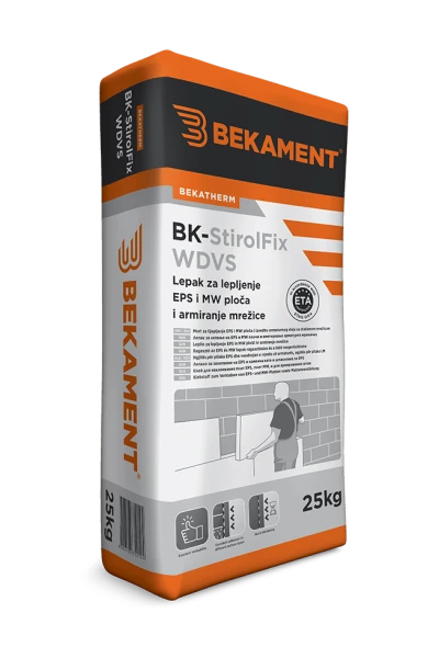 Bekament BK-StirolFix WDVS 25/1 Lepak za lepljenje stiropor i MW ploča