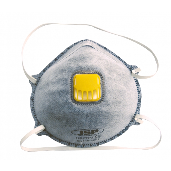Jednokratna okrugla FFP2 maska JSP 123, sa ventilacijom i aktivnim ugljem