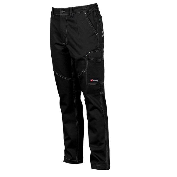 Radne pantalone PAYPER WORKER, 100% pamuk, crne boje XXXL