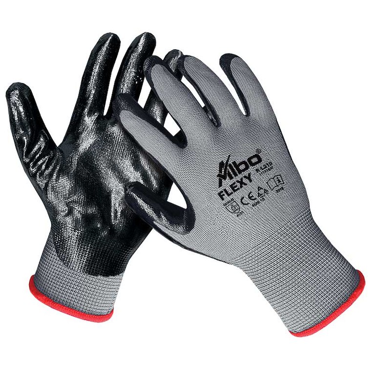Zaštitne rukavice FLEXY BL, najlon/nitril, sivo-crne boje 11