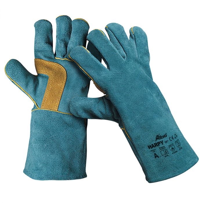 Zaštitne rukavice HARPY BL, koža, zelene boja 11