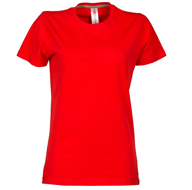 Ženska majica PAYPER SUNSET LADY, 100% pamuk, crvene boje XL