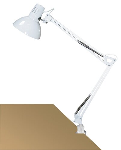 Arno stona lampa sa držačem/štipaljkom metal E27 60W belo H70cm