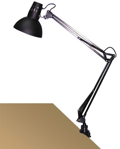 Arno stona lampa sa držačem/štipaljkom metal E27 60W crna H70cm