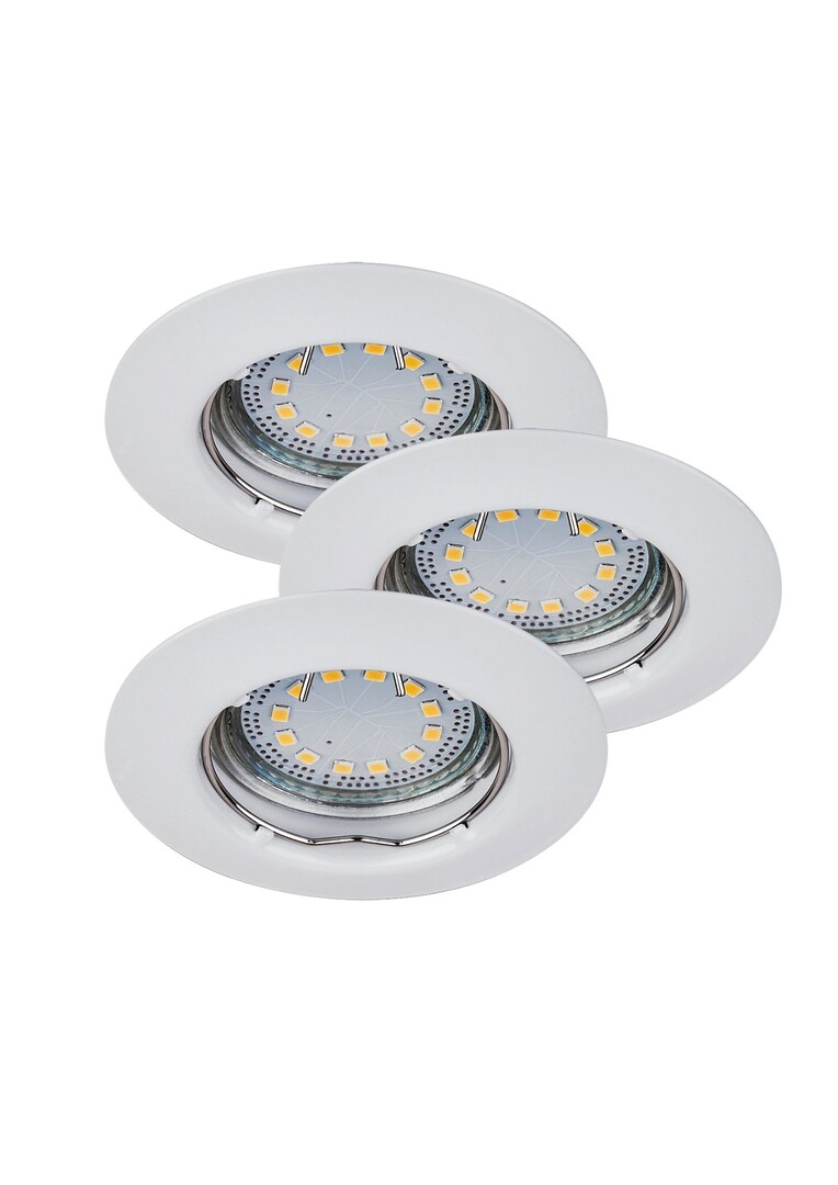 Lite LED ugradni spot GU10 3x3W 3000K beli