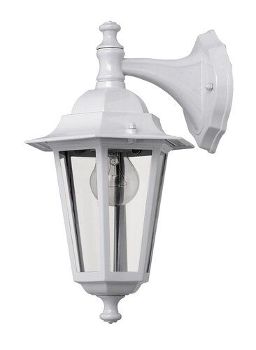 Velence spoljna zidna lampa E27 60W metal staklo bela H35cm