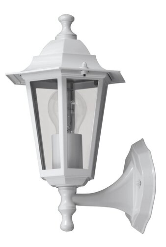 Velence spoljna zidna lampa E27 60W metal staklo bela H35cm IP43