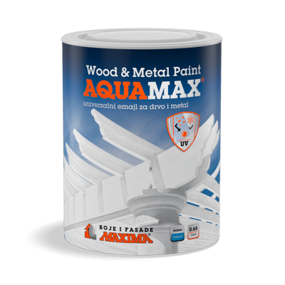 AQUAMAX Wood and Metal Paint 0.63L, baza B, sjaj