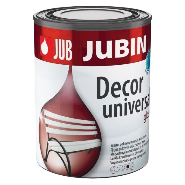 JUB Pokrivna boja Jubin Decor Universal Sivi 7 Gl. 0,65 L (Jud)