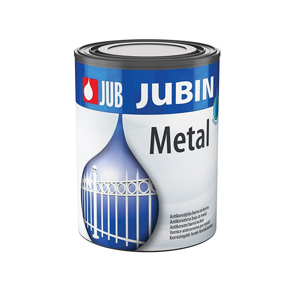 JUB Pokrivni premaz Jubin metal 3 IN 1 crni 90 0,75 L