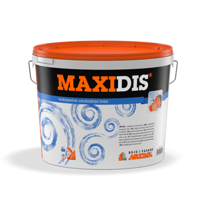 MAXIDIS vodoperiva unutrašnja disperziona boja 0.65L