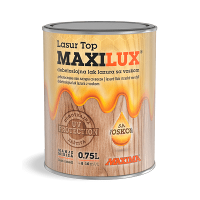 MAXILUX Lasur Top 0.75L, 05 - ebanovina