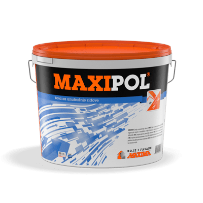 MAXIPOL ekološka boja za unutrašnje zidne površine 1L