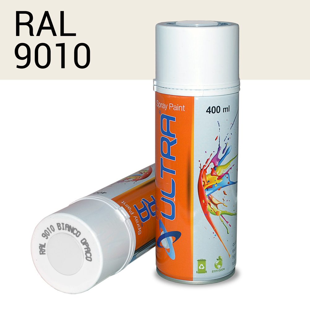 ULTRA Color Spray 400m RAL-9010 Beli Mat