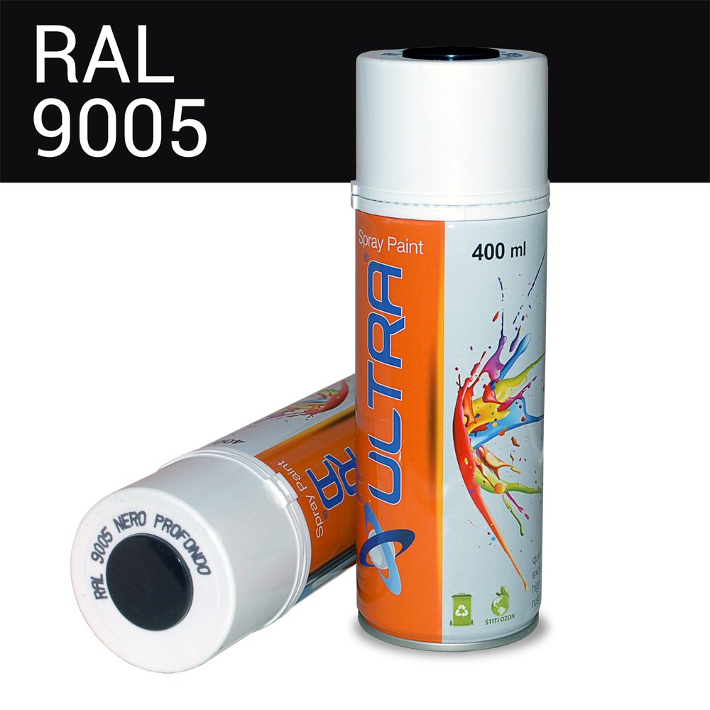ULTRA Color Spray 400ml RAL-9005 Crni sjaj