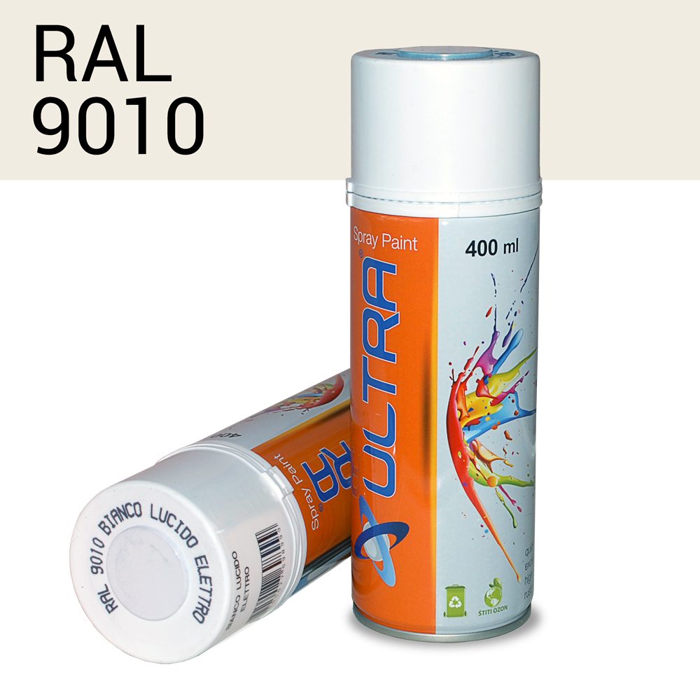 ULTRA Color Spray 400ml RAL-9010 Beli Sjaj