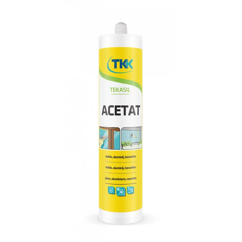 Acetatni silikon TKK SEAL Classic silicone 280ml Crni