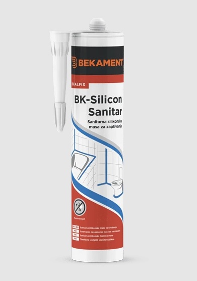 Bekament BK-Silicone Sanitar Beli 0.28/1 Sanitarna silikonska masa