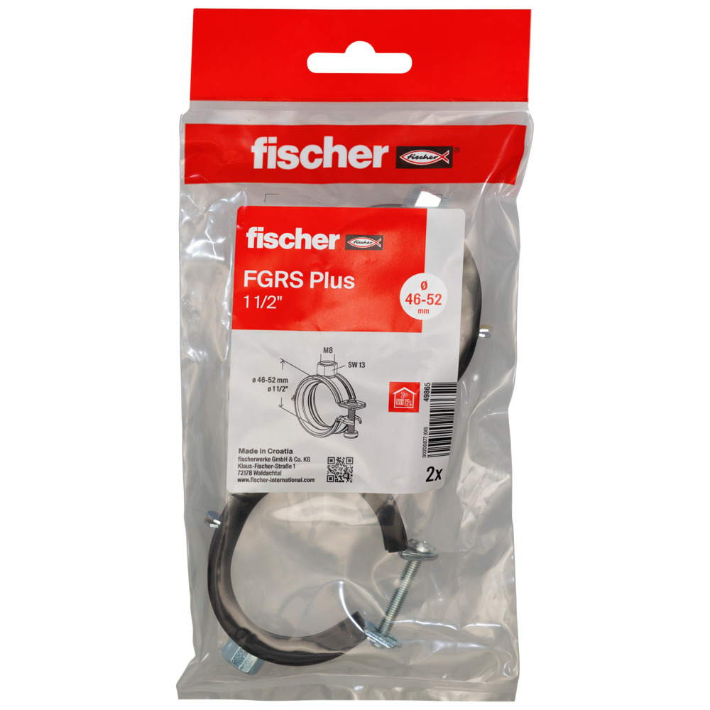 Fischer šelna sa gumom za cevi FGRS Plus 1 1/2in B