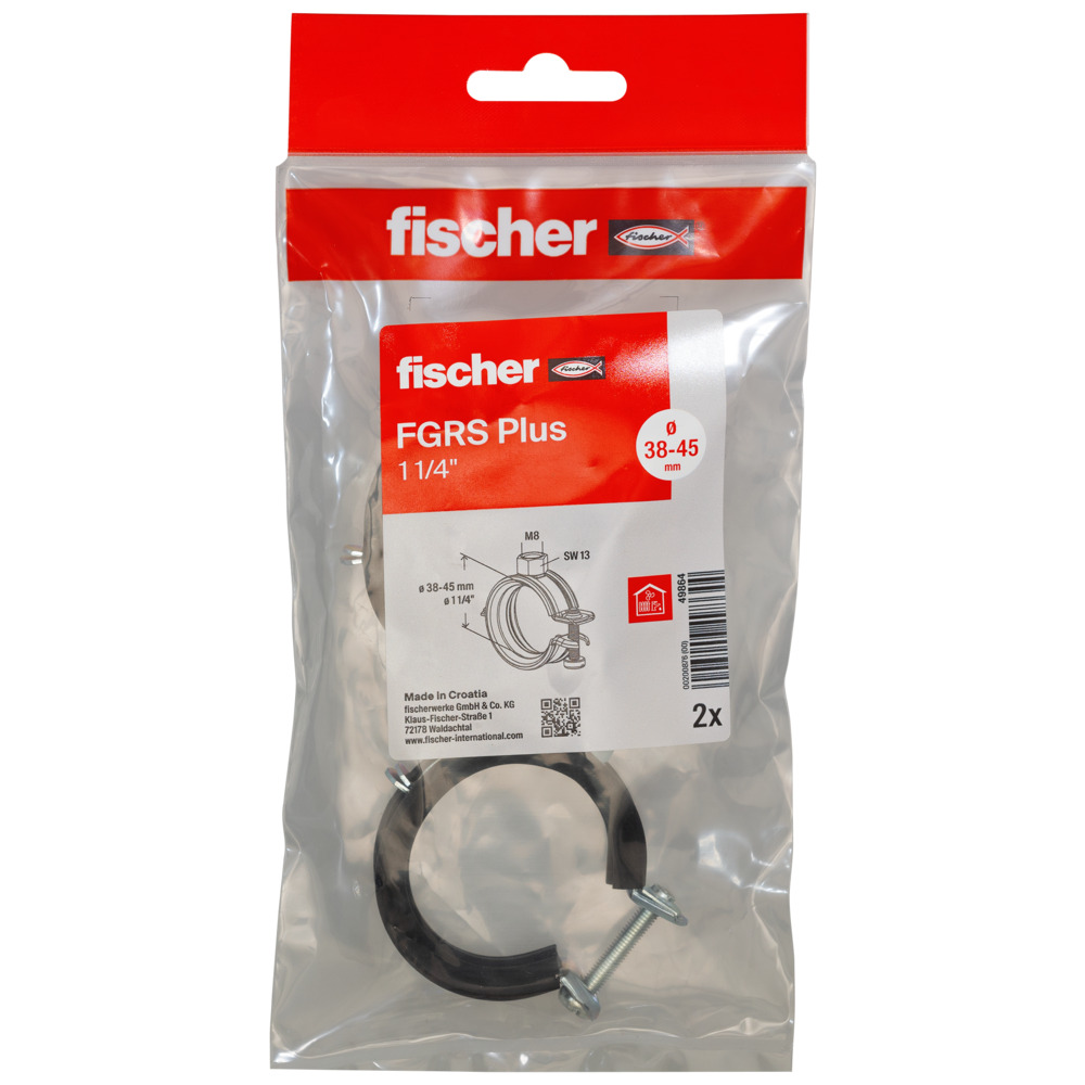 Fischer šelna sa gumom za cevi FGRS Plus 1 1/4in B