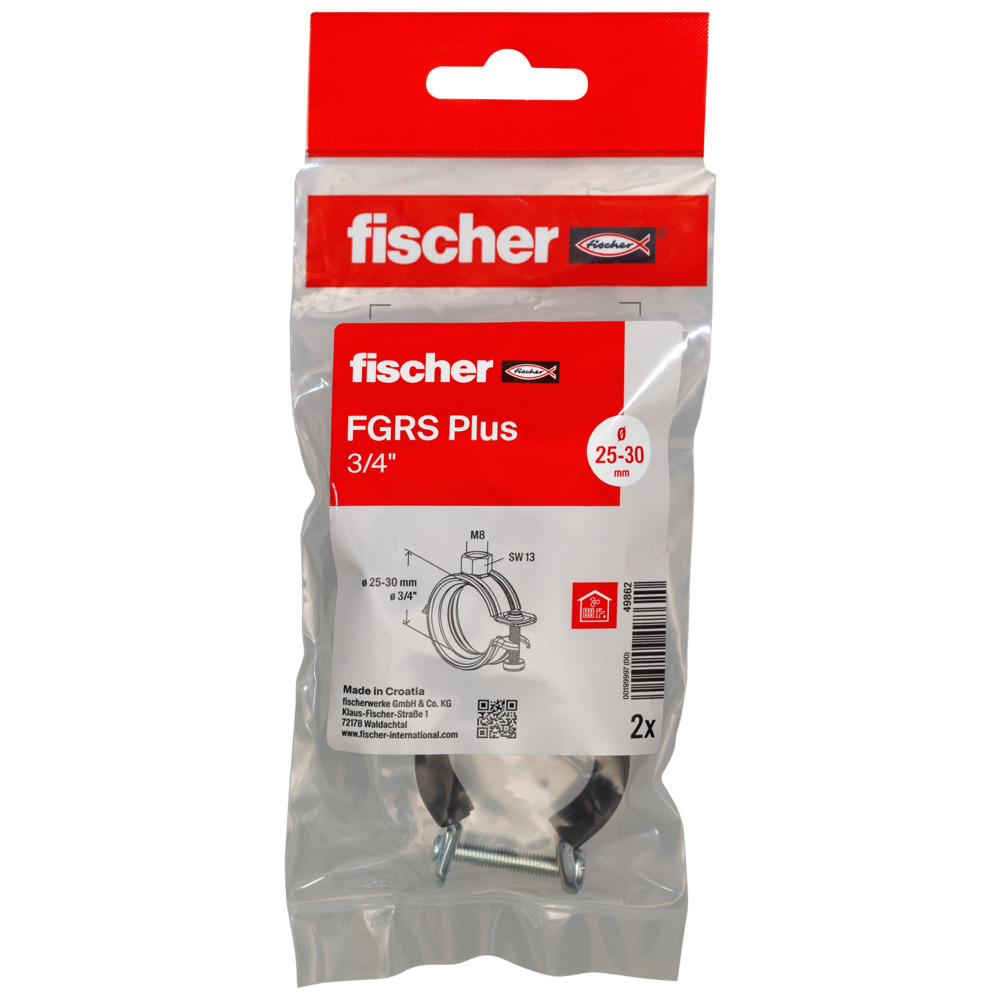 Fischer šelna sa gumom za cevi FGRS Plus 3/4in B