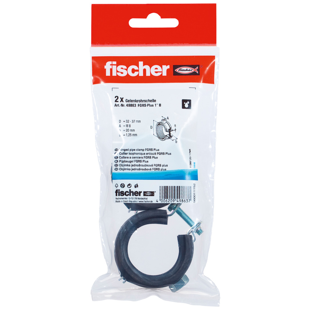 Fischer šelna sa gumom za ceviFGRS Plus 1in B