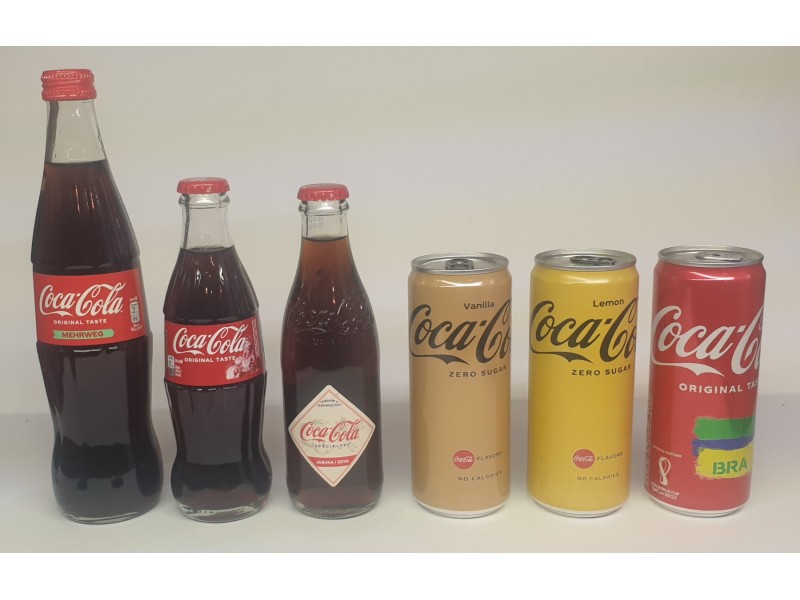 Coca Cola kolekcija neotvorenih flasica/limenki