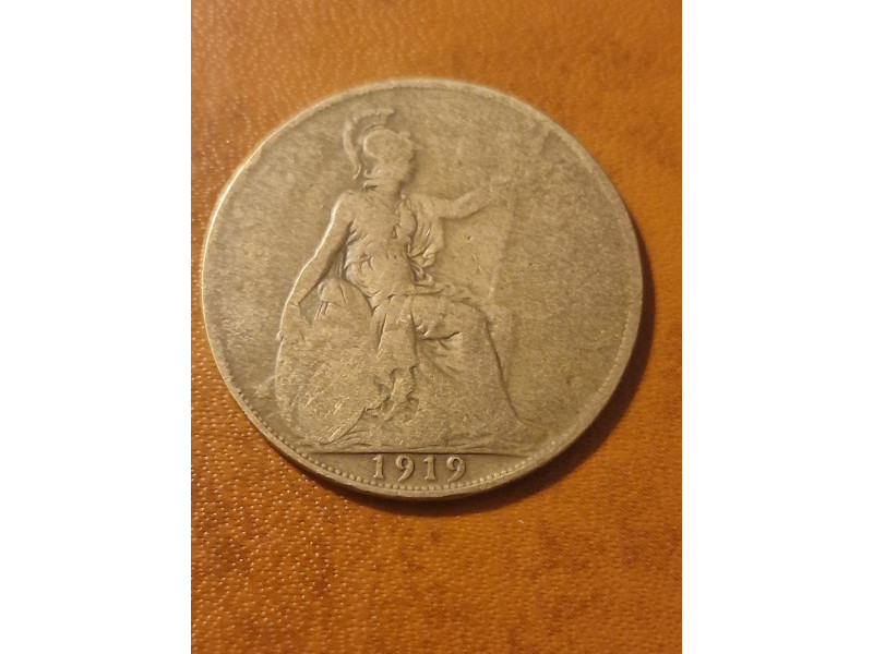 Britanija 1 Penny 1919 George V