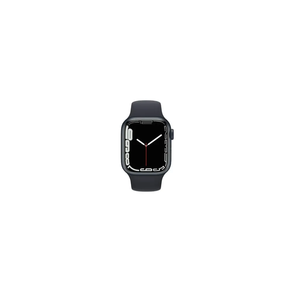 Apple Watch Series 7 GPS, 45mm Midnight Aluminium Case with Midnight Sport Band - Regular