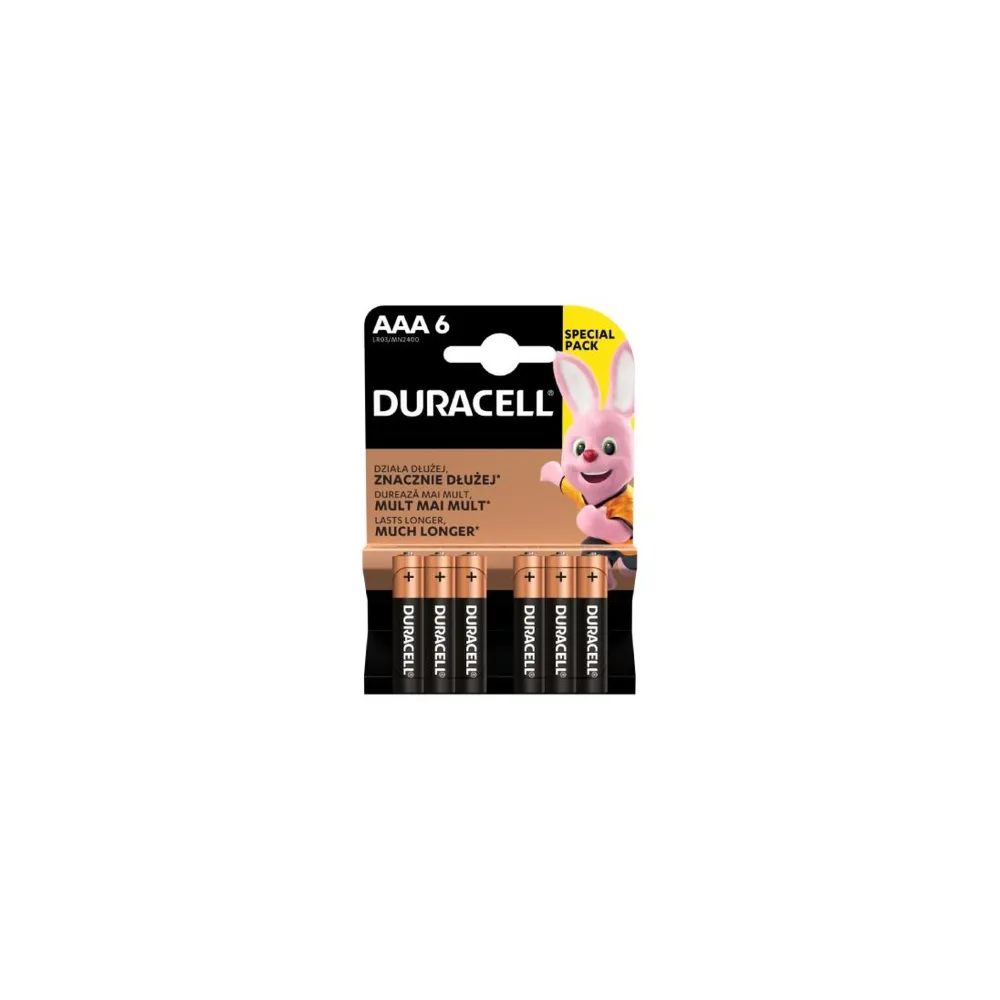 Duracell Alkalne baterije Basic AAA LR03 / MN2400 - 6 komada