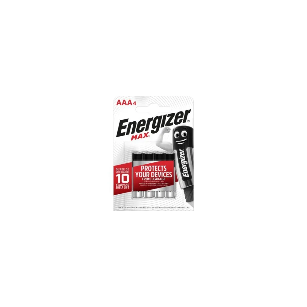 Energizer Alkalne baterije MAX AAA - 4 komada