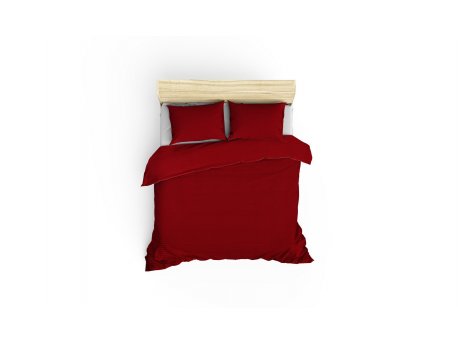 L`ESSENTIEL MAISON Premium satenska posteljina Stripe Claret Red v2