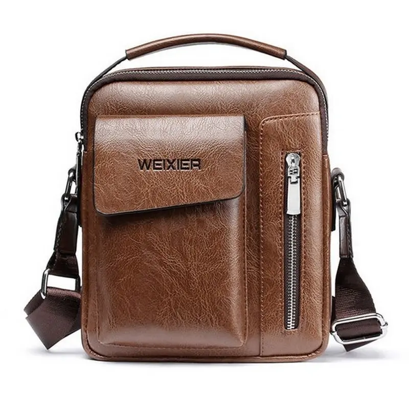 WEIXIER Muška torba crossbody WR8602 braon