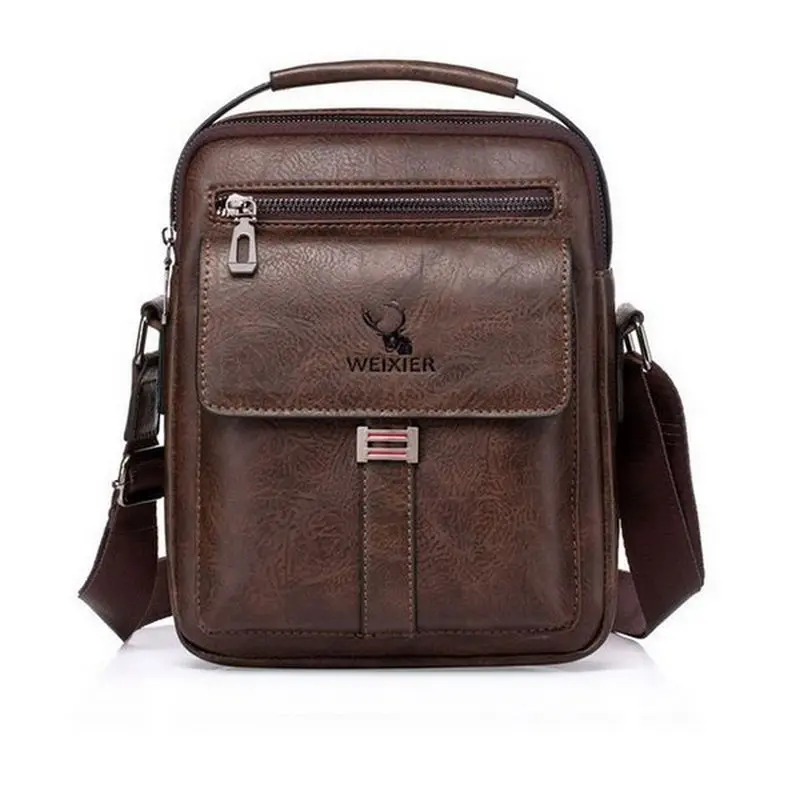 WEIXIER Muška torba crossbody WR8683 boja kafe