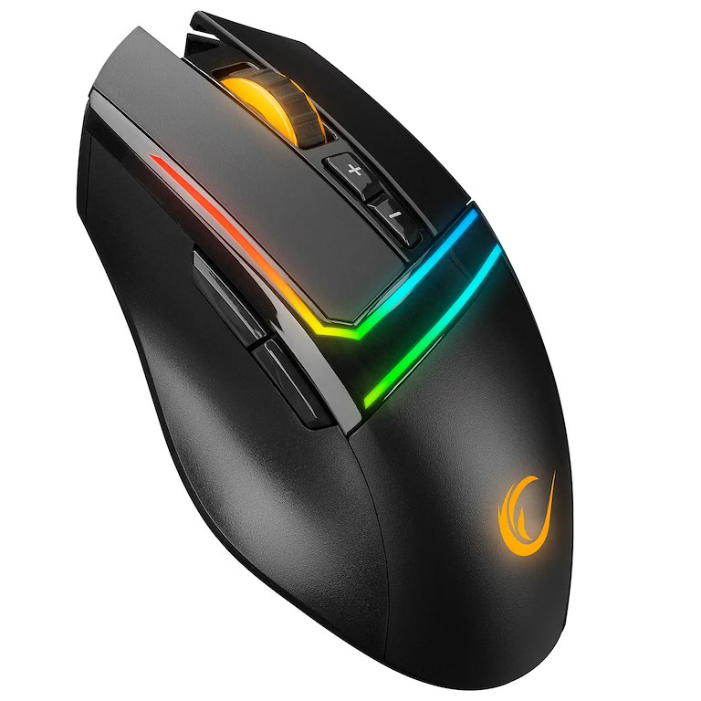 RAMPAGE Gejmerski miš SMX-R76 BOLT USB RGB 10000 DPI crni