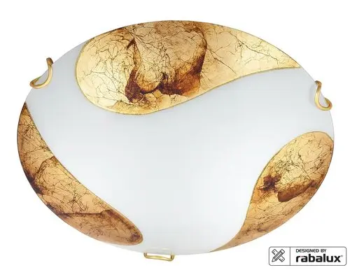 RABALUX Plafonjera art gold bela